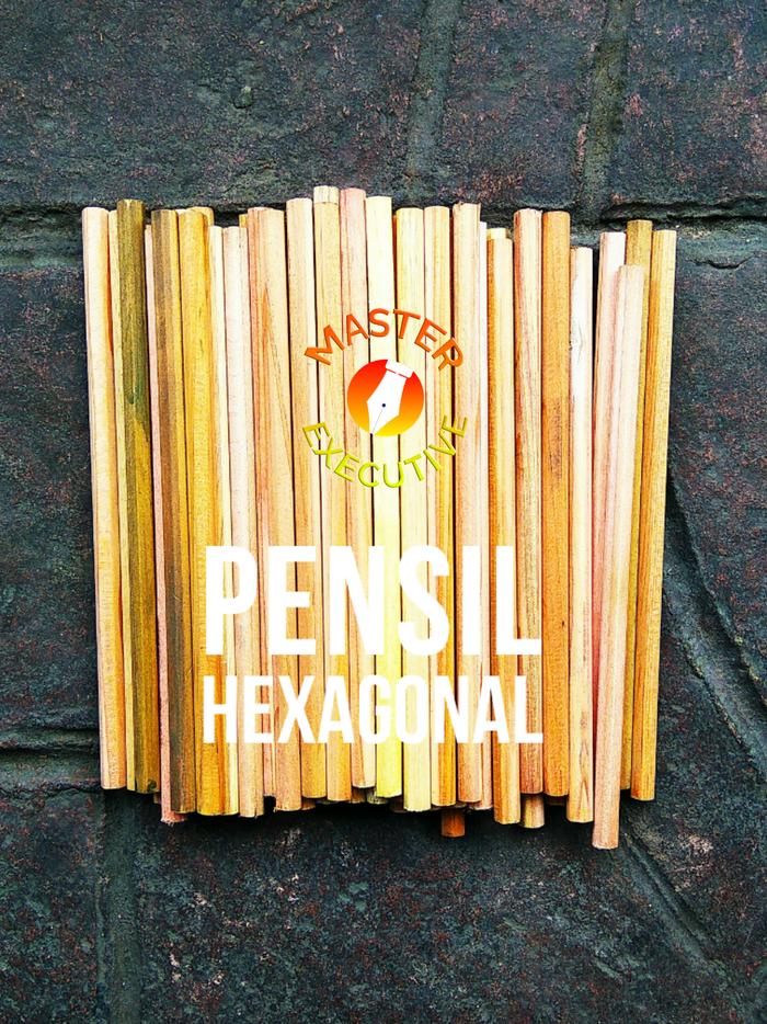 Jual Pensil Polos Kayu Hexagonal Hb 16 Cm / Segi Enam 98% Baik Per 50 ...