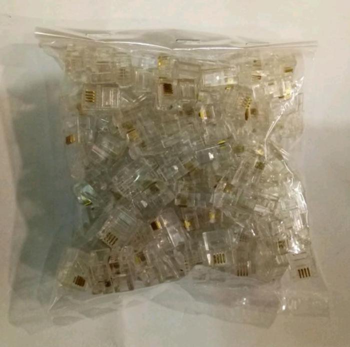 Jual Konektor / Connector Telepon / Telp Tipe RJ 11 Merk Polos ...