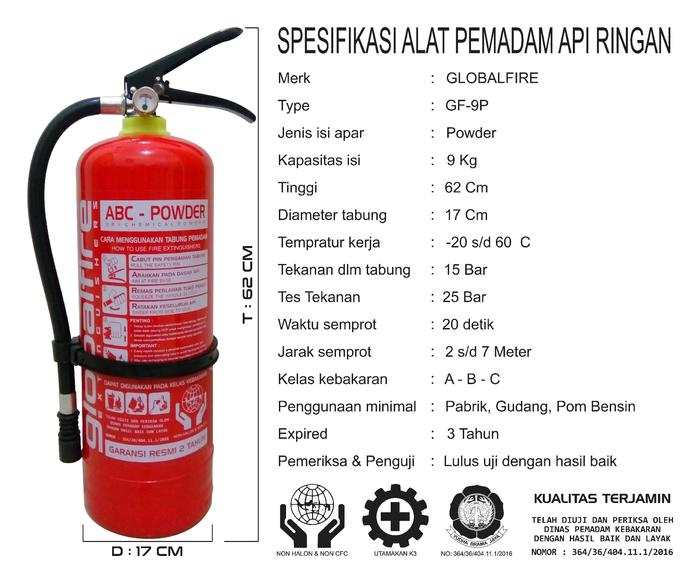 Jual TABUNG PEMADAM KEBAKARAN 9 KG / APAR 9KG - Kab. Sidoarjo ...