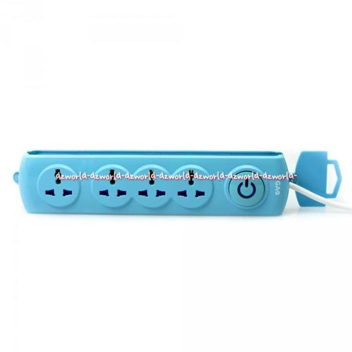 Jual Gao Stop Kontak Universal 4 Socket Colokan Kabel - Biru - Jakarta ...