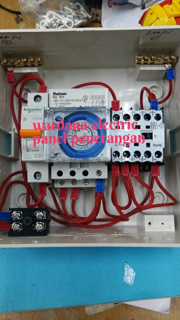 Jual panel timer theben/panel otomatis lampu/panel lampu taman ...