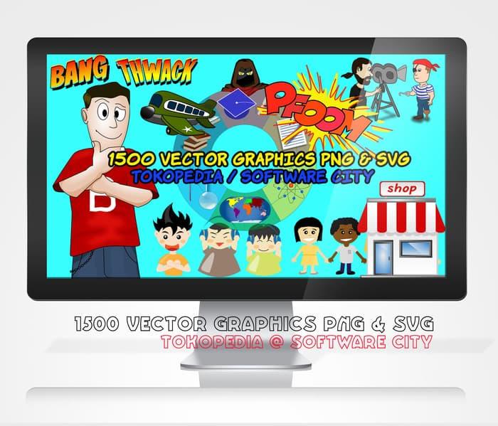 Jual 1500 Vector Graphics | Koleksi Vector Format PNG & SVG - Kab ...