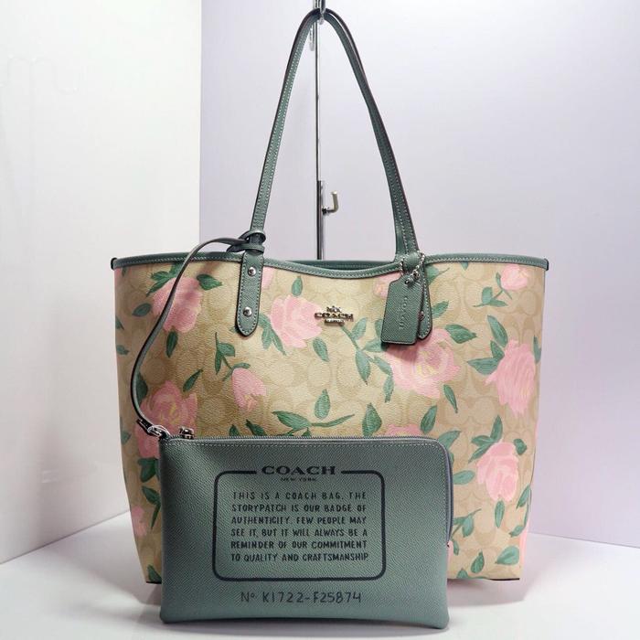 Jual tas coach city reversible printed tote asli authentic original ...