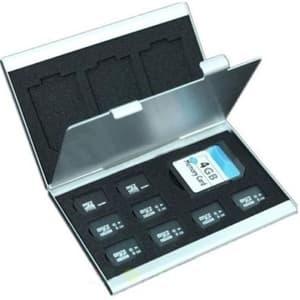 Jual Kotak Simpan Metal 18 in 1 Aluminum 16 Micro SD 2 SD Card Storage ...