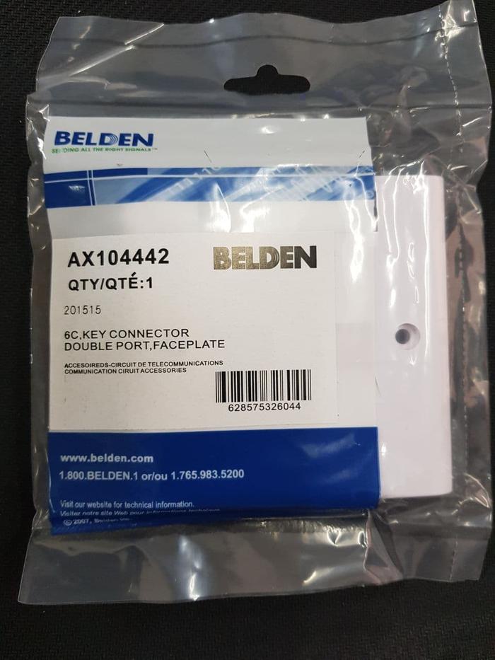 Jual Belden Faceplate 2 Port Built in Shuttured AX104452 - Jakarta ...