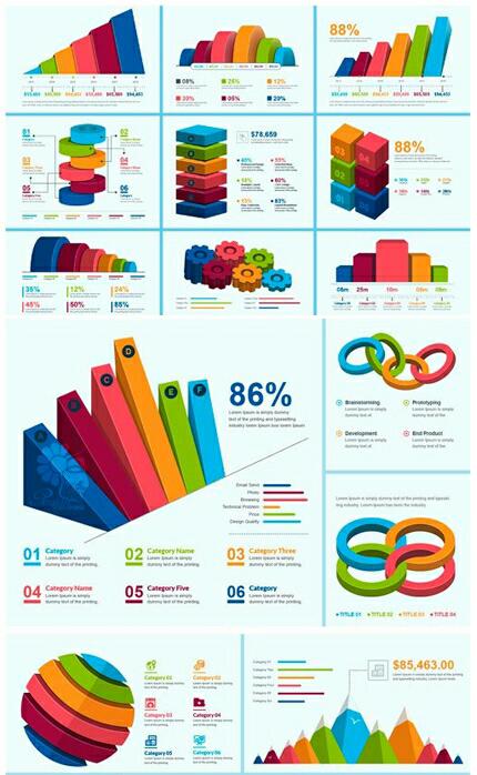 Jual Template Desain Infografis Koleksi Terbaru ( Infographic ) - Kota ...