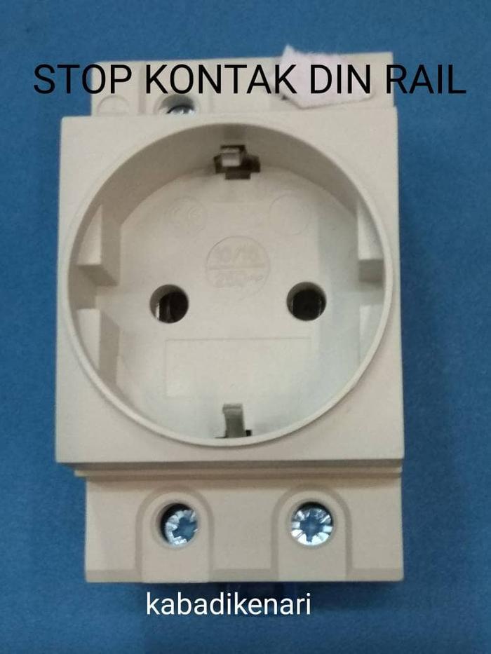 Jual STOP KONTAK ARDE DIN RAIL / OUTLET POWER REL MCB / COLOKAN PANEL ...