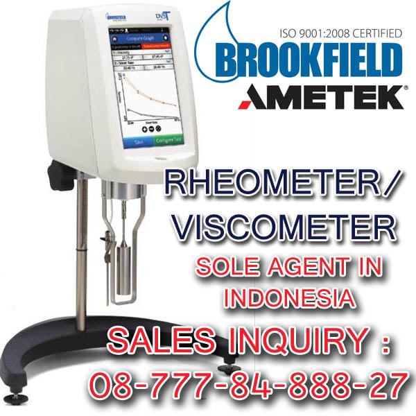 Jual VISCOMETER BROOKFIELD DV3 T RHEOMETER DV 3 T - RHEOLOGY METER ...