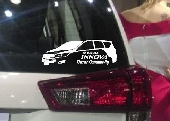 Promo Cutting Stiker Toyota Innova Owner Community Sticker Kaca Mobil ...