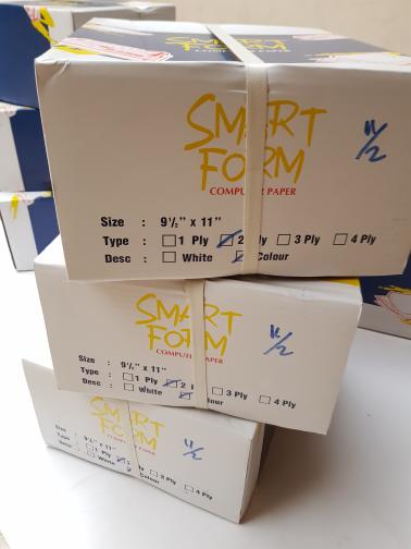 Jual Continuous Form 2 ply/2 ukuran 9.5×11 SMART FORM. K2 cacah 2 ...