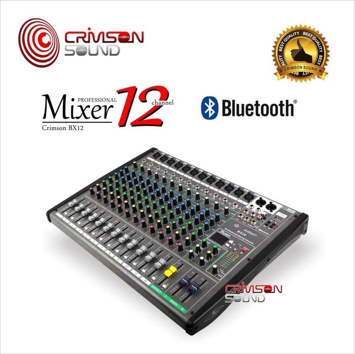 Jual MIXER 12 Channel CRIMSON BX 12 BLUETOOTH + USB Equalizer - Jakarta ...