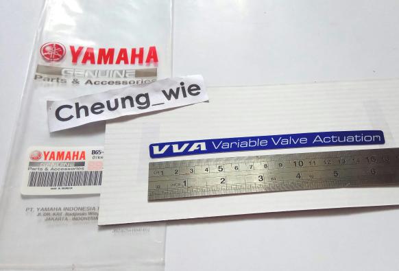 Jual stiker VVA variable valve actuation asli orisinil yamaha ukuran ...