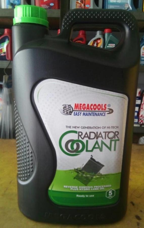 Jual Air Radiator / Radiator Coolant Megacool Galon 5 lt Warna Hijau ...