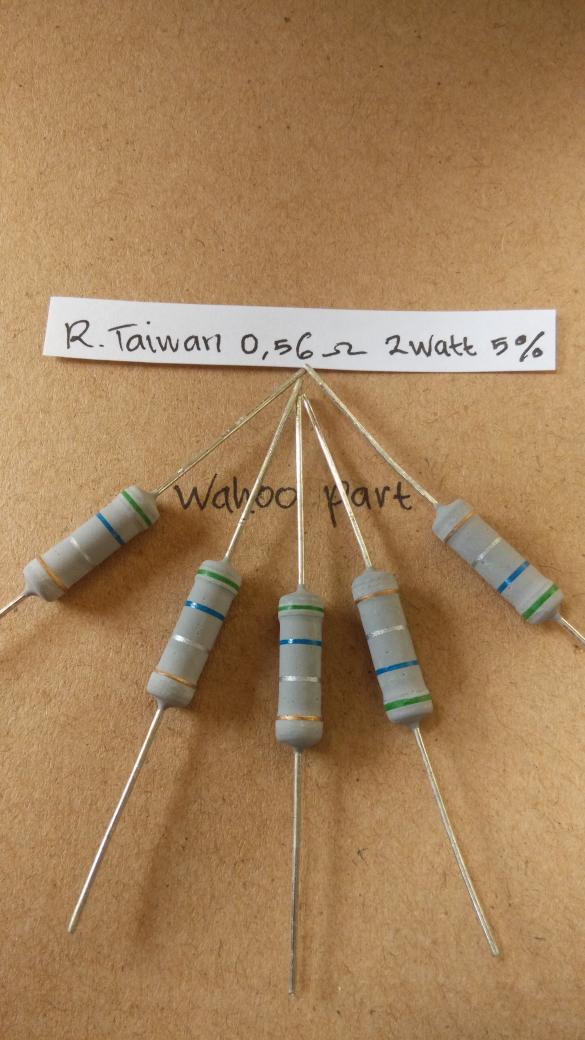 Jual Resistor 0,56 ohm Taiwan 2 watt 5% - Kab. Bogor - wahoo part | Tokopedia