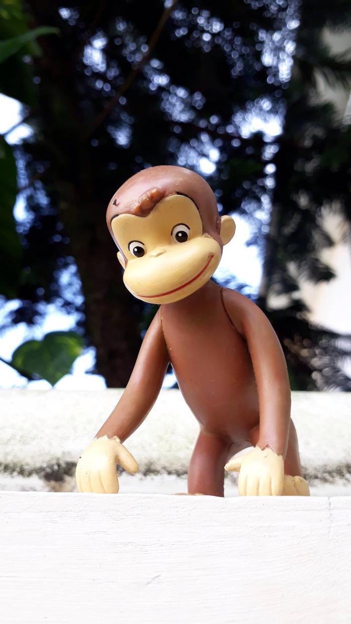 Jual curious george animasi action figure model miniatur monkey - Kota ...