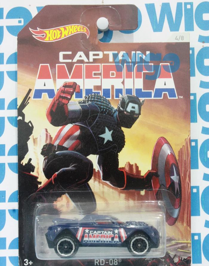 Jual Hot Wheels RD-08 biru tua Captain America Hotwheels Diecast - Kab ...