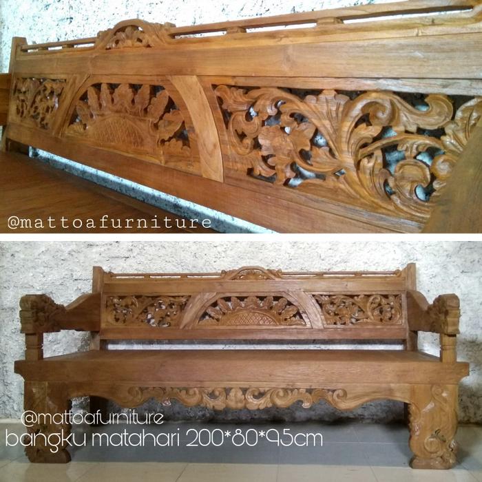 Jual bench bale risban matahari 200*80*95cm reclaimed teak - Kab ...