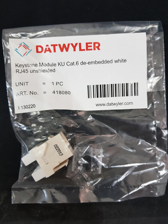 Jual DATWYLER Modular Jack Cat 6 White / RJ45 unshielded - Jakarta ...