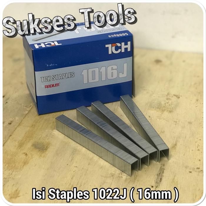 Jual Isi Mesin Air Stapler 16 mm Mata Staples Angin model U 1016 J ...