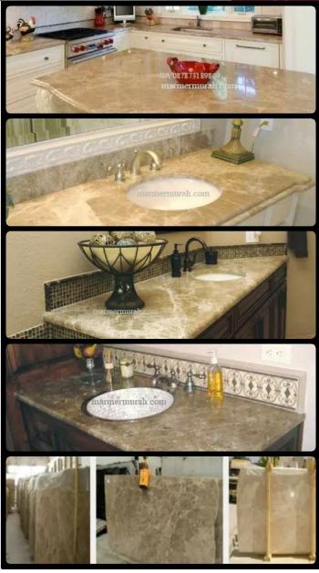Jual Meja Marmer Coklat Muda Ex,Turky Meja Dapur,Kitchen,Wastafel,Bar ...