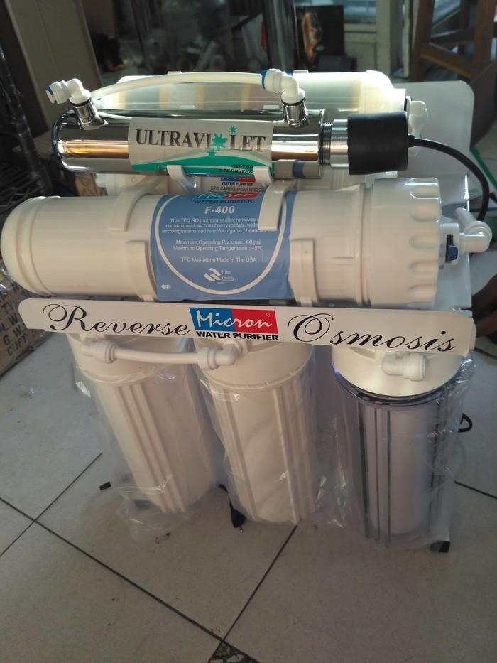 Jual Mesin RO 400 gpd 8 step/Reverse osmosis + UV/Mesin RO +uv ...
