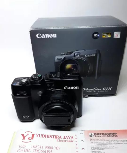 Jual Canon PowerShot G1X HS (RESMI) DATASCRIP - Jakarta Utara - vicky camera | Tokopedia