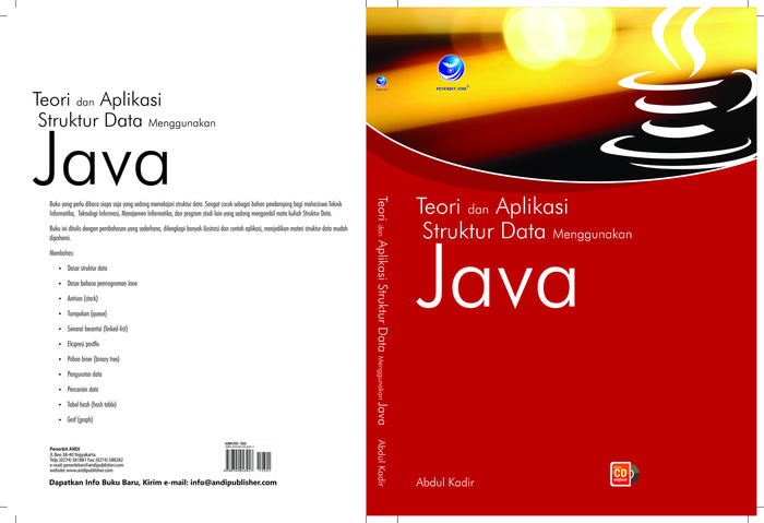 Jual TEORI DAN APLIKASI STRUKTUR DATA MENGGUNAKAN JAVA+CD - Kab. Sleman - Penerbit Andi Official ...
