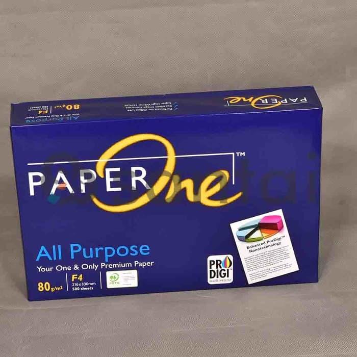 Jual Kertas Paper One F4 80 Gram Kertas Fotocopy Kertas Print - Kota ...