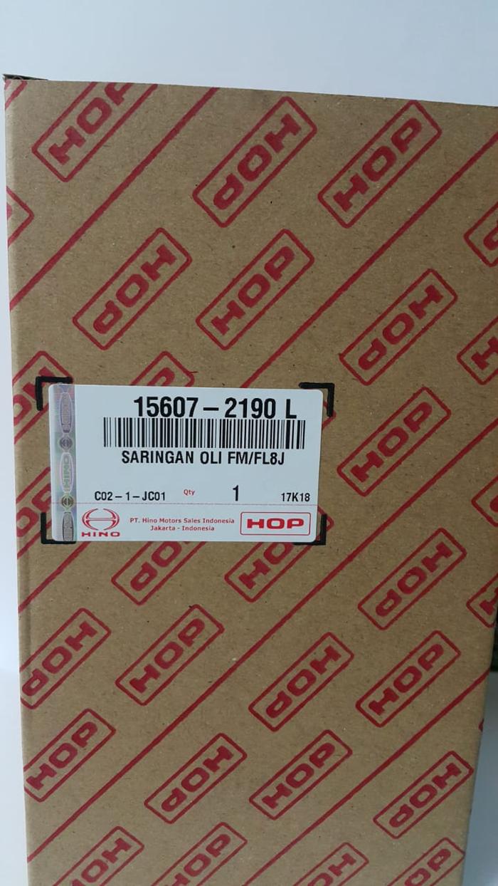 Jual Original HOP Filter Oli 15607-2190 buat Bis Hino RKZ - Kota ...