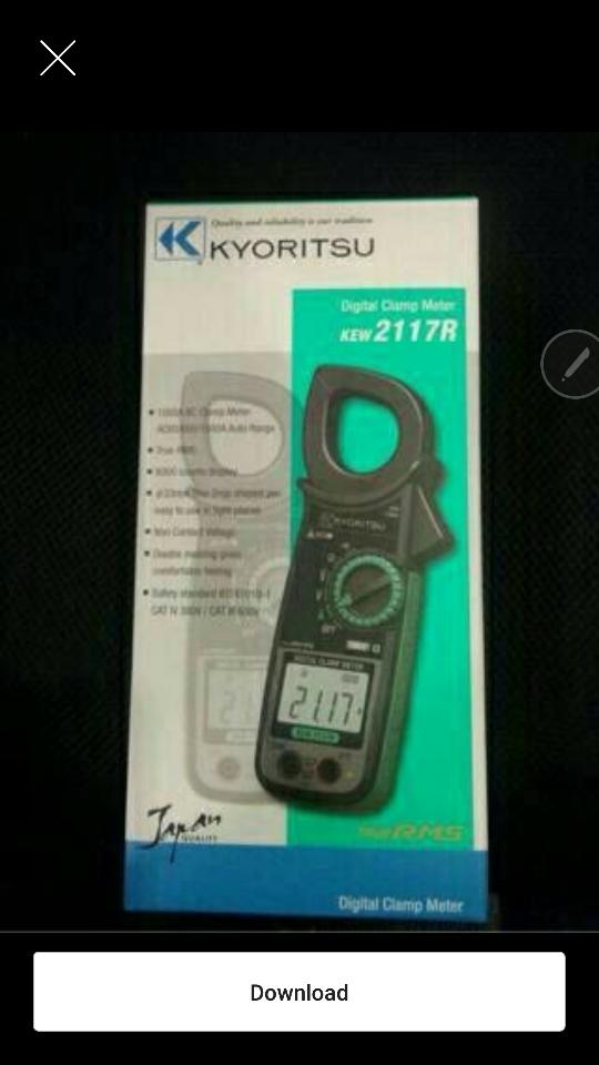 Jual Kyoritsu 2117R Digital Clamp Meter Tang Ampere Asli 200% - Jakarta ...