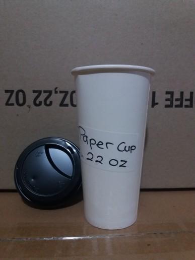 Jual paper cup 22oz + Lid hot / gelas kertas 22 oz plus tutup - Cup aja ...