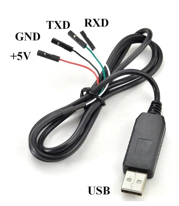 Jual USB to UART TTL Cable Module 4p 4 pin RS232 Converter PL2303 ...