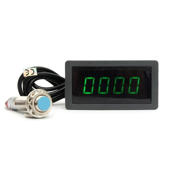 Jual Digital Speed Meter Display RPM Tachometer + Hall Proximity Sensor ...