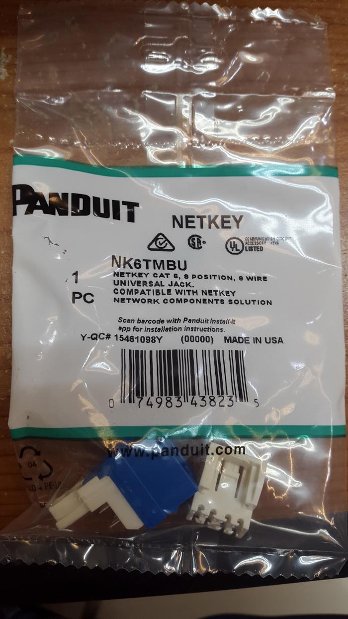 Jual Outlet data cat 6 panduit netkey komplit set NK6TMBU+NKUKS2SAW ...