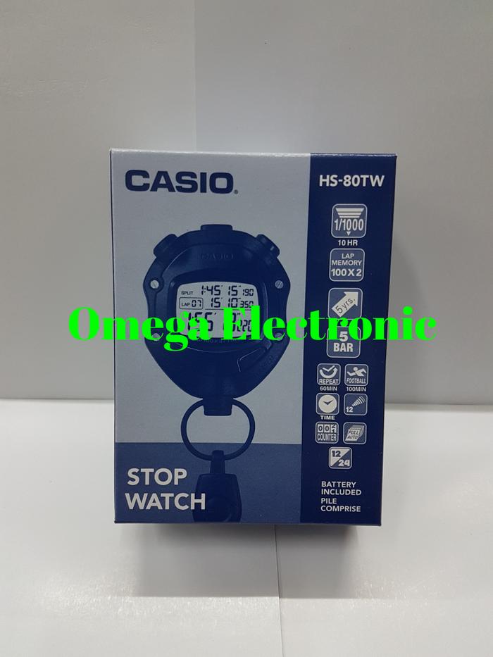 Jual Stopwatch Casio HS 80TW - Alat Pengukur Waktu HS-80TW HS 80 TW ...