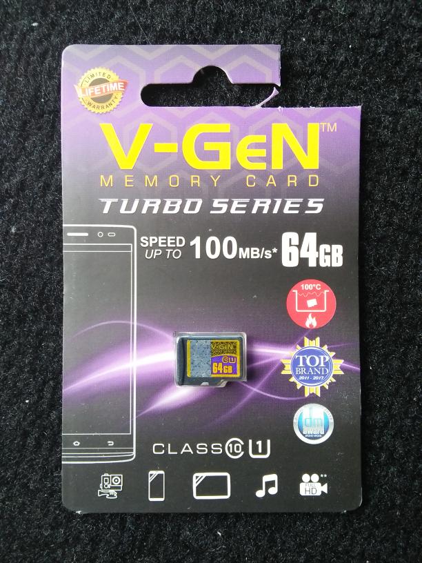 Jual Memory card Micro SD Vgen 64GB Turbo MicroSDHC Vgen 64GB Class10 ...