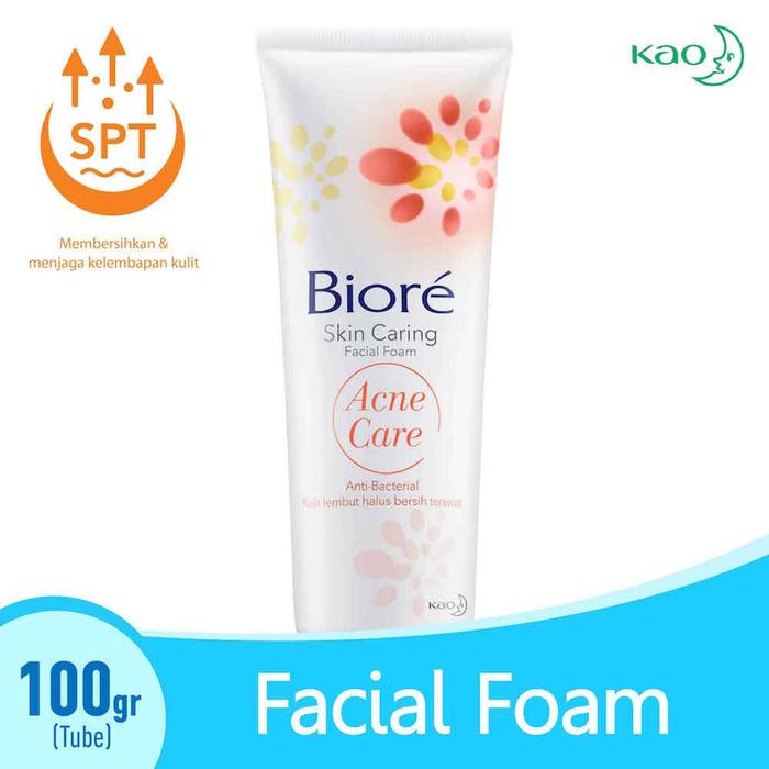 Jual Biore Skin Caring Acne Care 100gr - Facial Foam - - KAO Official Store | Tokopedia