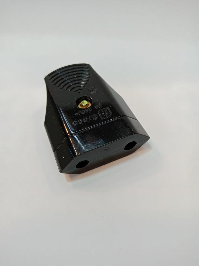 Jual Broco / Contra Steker Gepeng Hitam / 334 LN/STOP KONTAK GEPENG ...