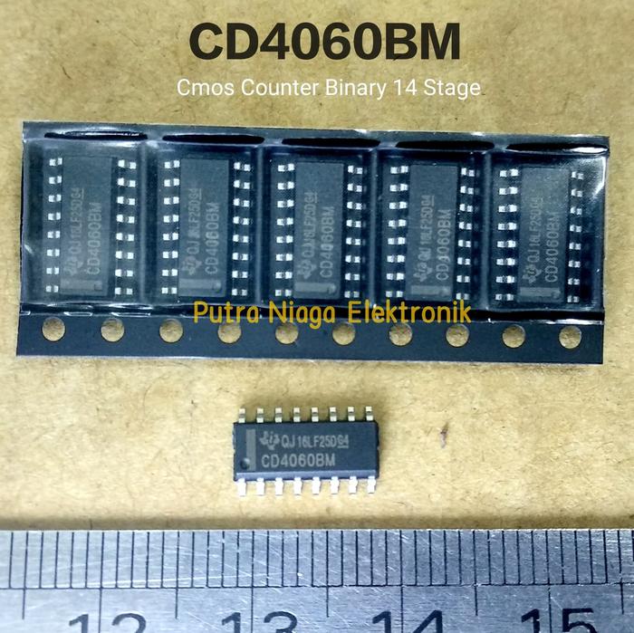 Jual ic CD4060BM SMD Cmos Counter Binary 14 Stage CD4060 4060 - Kota ...