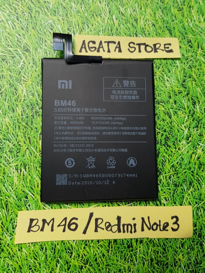 Jual Baterai Xiaomi BM46 / Redmi Note 3 Original Battery - Jakarta ...