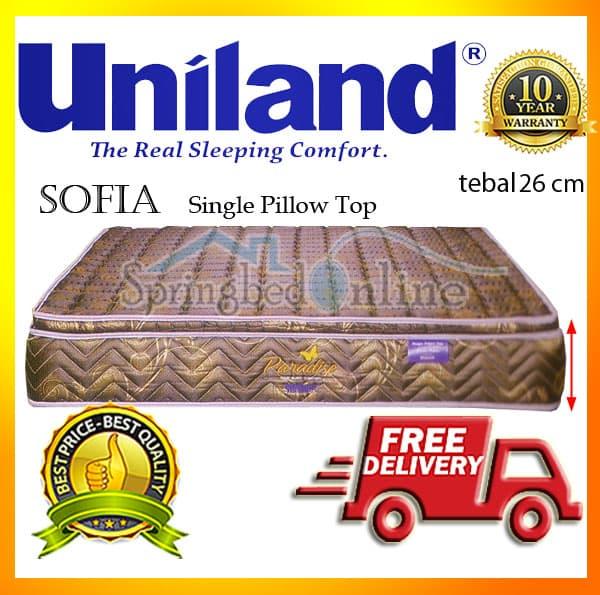 Jual Matras Springbed Uniland Sofia Single Pillow Top 90x200 - Kota ...