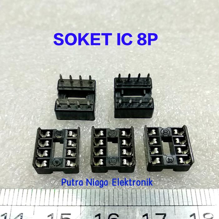 Jual Soket IC 8p Socket 8 pin ic Dudukan 4x2 8pin dip - Kota Bandung ...