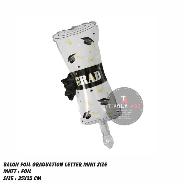 Jual Balon Foil Graduation Letter Mini Size / Balon Wisuda / Balon Grad ...