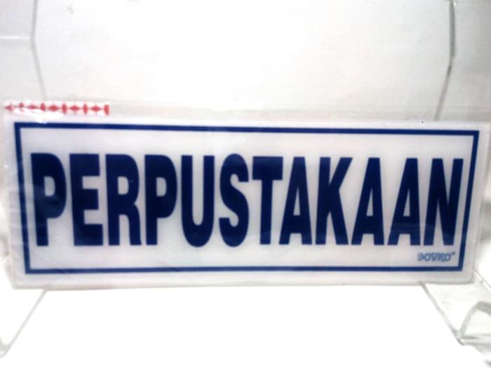 Jual PAPAN AKRILIK PERPUSTAKAAN UKURAN 25X9 CM - Jakarta Selatan ...