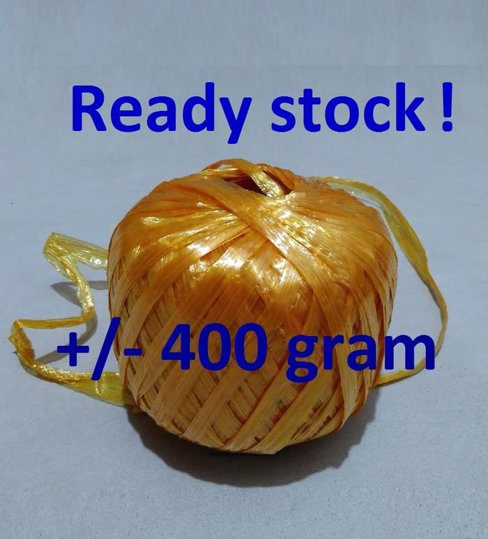 Jual Tali Plastik Rafia Warna Orange Gulungan Besar ikat jahit karung ...