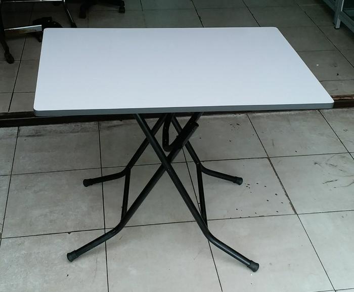 Jual MEJA LIPAT MULTIPLEX + KAKI LIPAT SILANG HITAM UK 90x90 - Jakarta ...