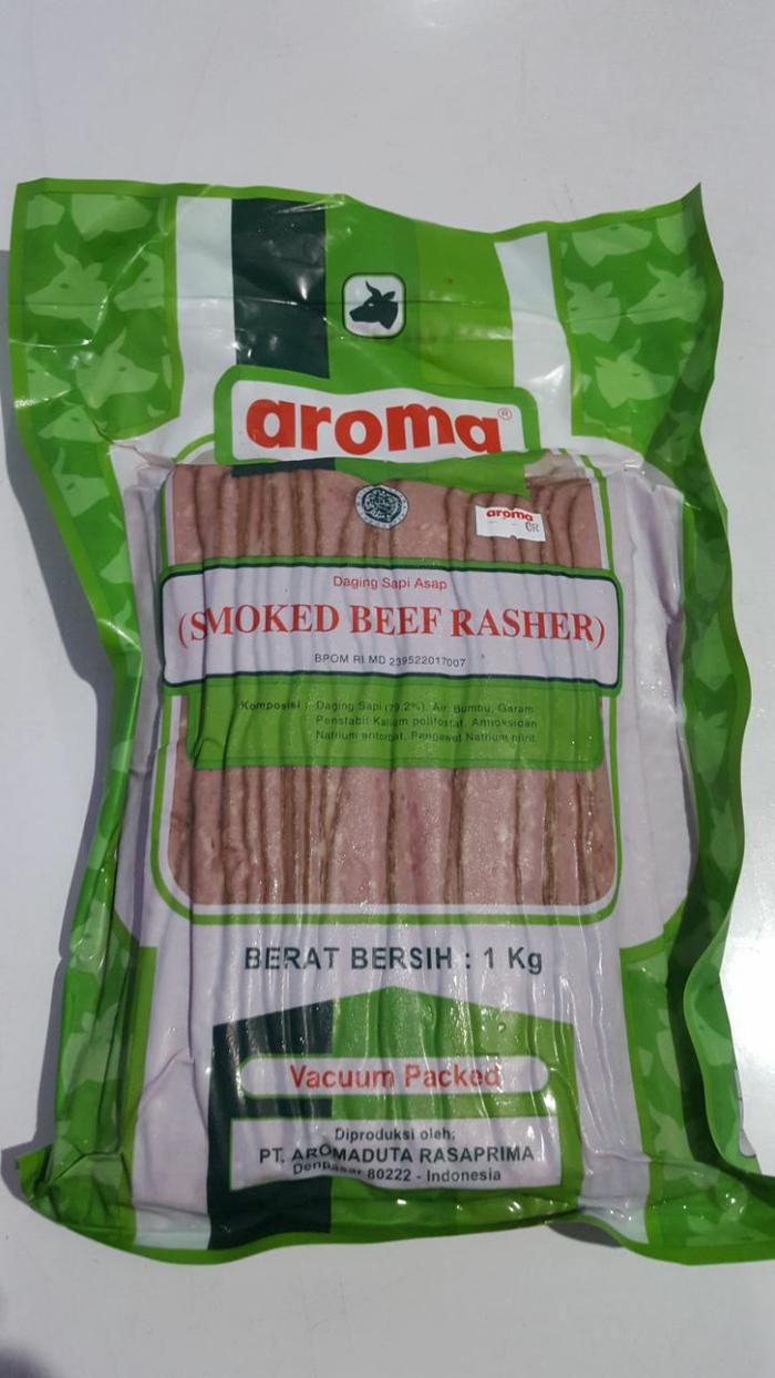 Jual SMOKED BEEF RASHER DAGING SAPI ASAP AROMA BALI (1kg) - Jakarta ...