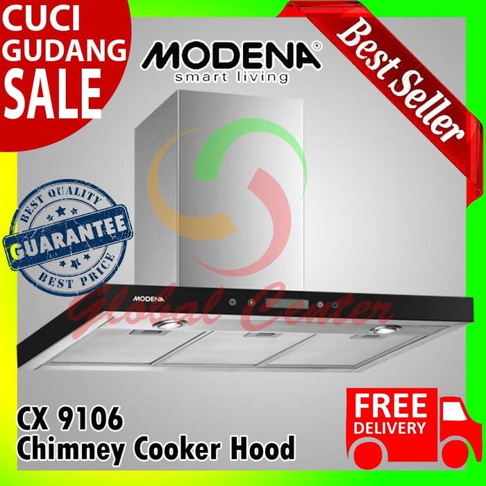 Jual Chimney Exhaust Cooker Hood Modena CX 9106 90 Cm FREE JABODETABEK ...