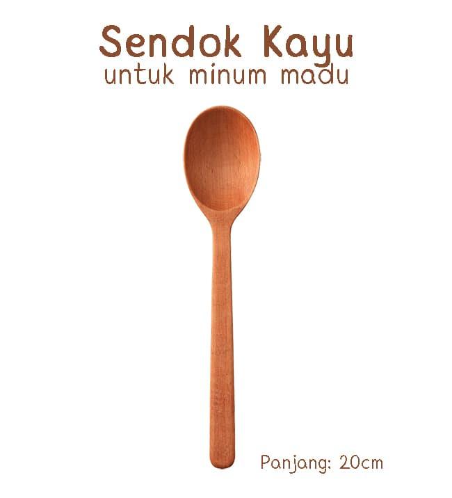 Jual Sendok Kayu minum madu kualitas bagus tebal halus besar. Wooden ...