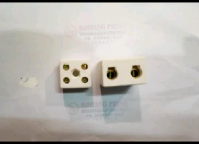 Jual Terminal Block / TB Keramik Tipe TK-15 2pole / 2P 15A merk China ...